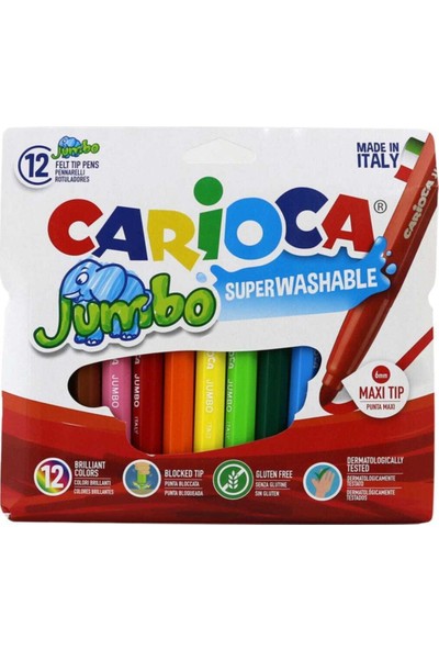 Carioca 40569 Jumbo Keçeli Kalem 12 Renk Carioca 40569 Jumbo Keçeli Kalem 12 Renk