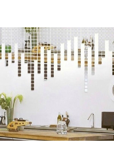Dez Mozaik Dekoratif Pleksi Ayna Sticker 2*2 cm