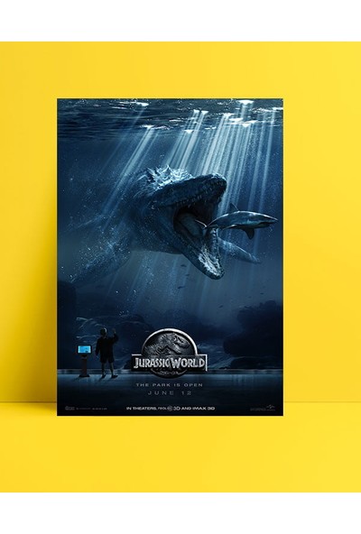 Postercim Jurassic World 2015 Kuşe Kağıt Postercim Jurassic World 2015 Kuşe Kağıt