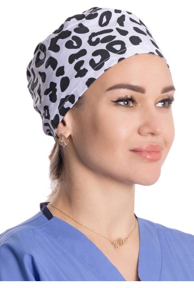 Şirin A Medikal Cerrahi Bone® Leopar Desenli Cerrahi Bone BN209BEYAZ Şirin A Medikal Cerrahi Bone® Leopar Desenli Cerrahi Bone BN209BEYAZ
