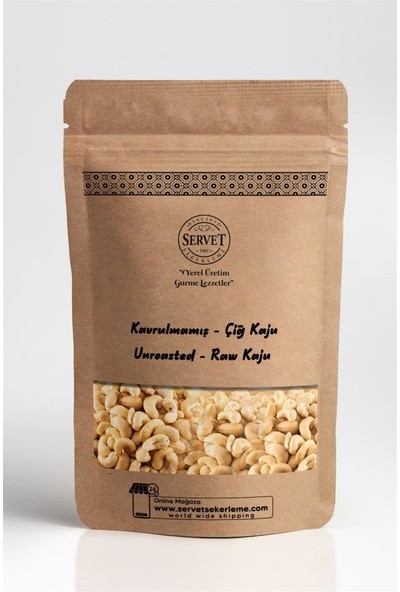 Bercekız Servet Şekerleme Kavrulmamış Çig Kaju 1 kg