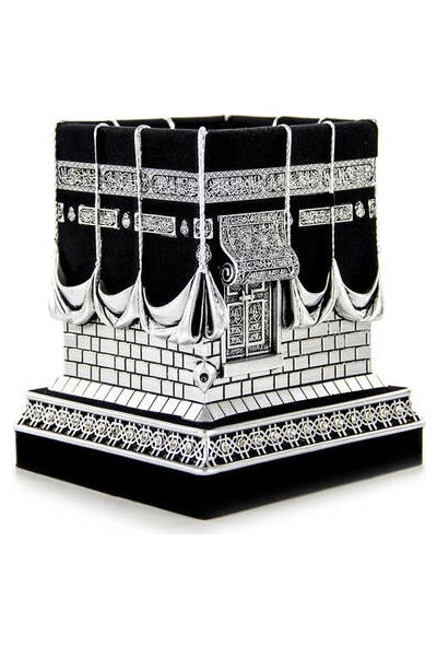 İhvan Kabe Biblo Gümüş Renkli Büyük İhvan Kabe Biblo Gümüş Renkli Büyük