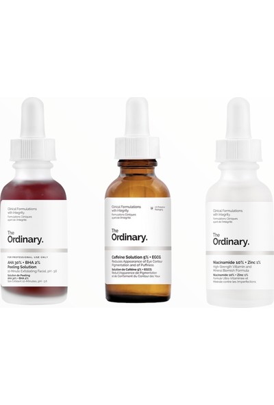 The Ordinary Aha 30% + Caffeine Solution + Niacinamide