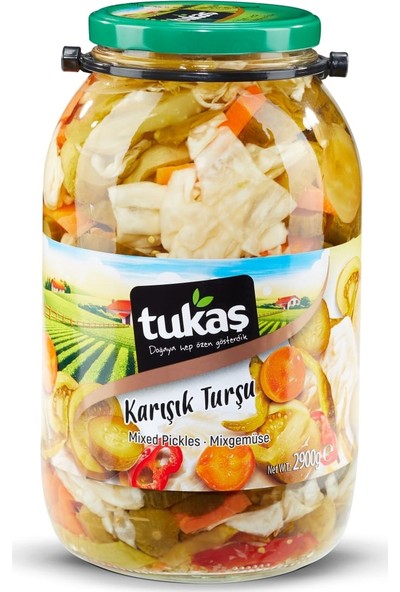Tukaş Karışık Turşu 2,9 kg Cam Kavanoz Tukaş Karışık Turşu 2,9 kg Cam Kavanoz