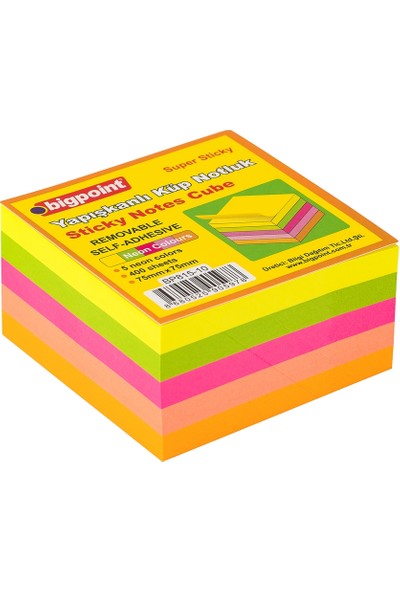 Bigpoint Bp815 Y.Not Kagıdı Super Stıcky Kup 5 Renk 400Yp. Bigpoint Bp815 Y.Not Kagıdı Super Stıcky Kup 5 Renk 400Yp.