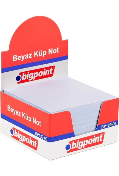 Bigpoint Küp Not Kağıdı Beyaz 8X8cm Bigpoint Küp Not Kağıdı Beyaz 8X8cm