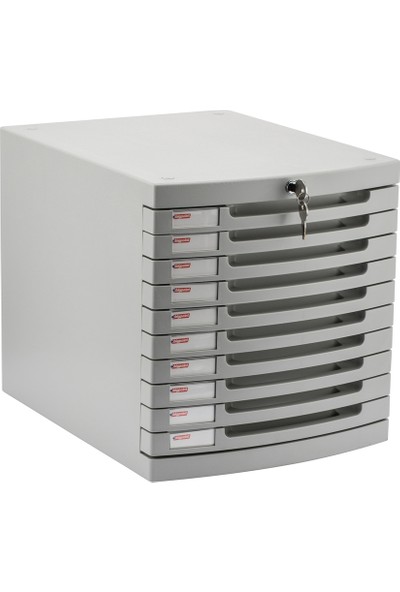 Bigpoint Çekmeçeli Evrak Rafı Kilitli 10'Lu