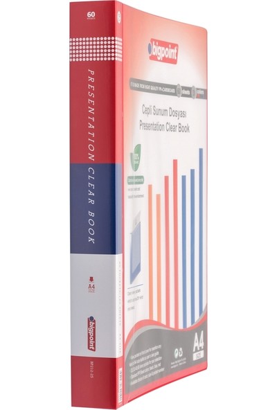 Bigpoint Bp212-25 Sunum Dosyası Ceplı 60 Lı Kırmızı