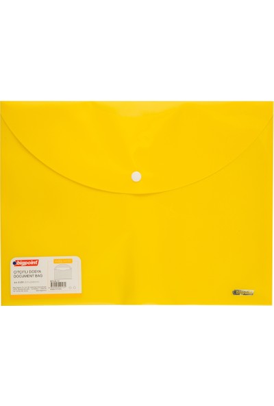 Bigpoint Çıtçıtlı Dosya Lolly A4 Sarı Bigpoint Çıtçıtlı Dosya Lolly A4 Sarı