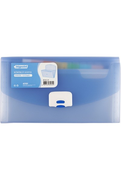 Bigpoint Bp263-35 Koruklu Dosya A5 13 Ceplı Kılıtlı Mavı