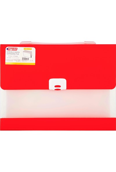 Bigpoint Kırmızı Körüklü Dosya 13 Cepli Lolly