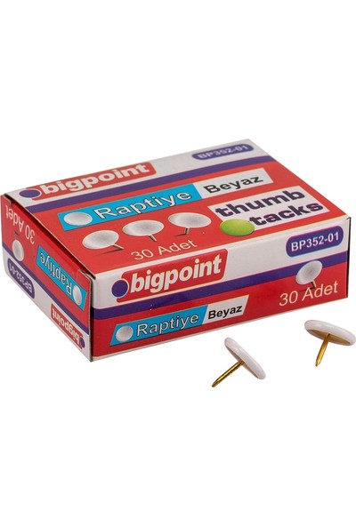 Bigpoint Renkli Raptiye Beyaz