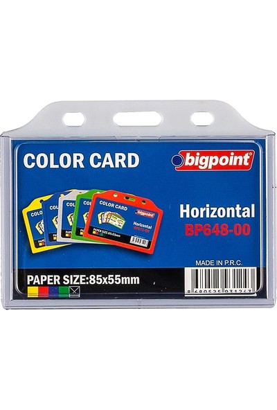 Bigpoint 648 Kart Poşeti Yatay 85X55 Bp648