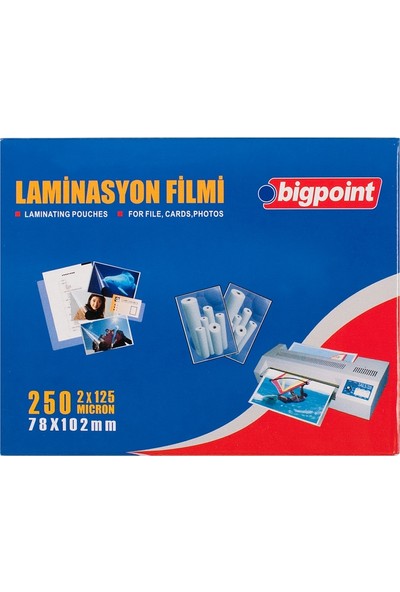 Bigpoint Bp697 Lamınasyon Fılmı 78X102 125 Micron
