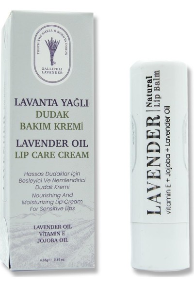 Gallipoli Lavender Lavanta Yağlı Dudak Bakım Kremi Lip Balm 4.35 gr Dudak Koruyucu Krem Gallipoli Lavender Lavanta Yağlı Dudak Bakım Kremi Lip Balm 4.35 gr Dudak Koruyucu Krem