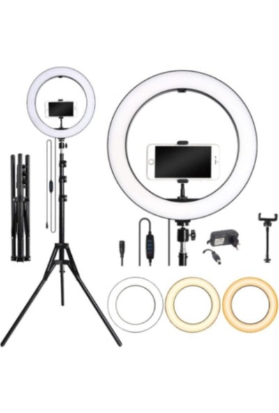 Ring Light 240 LED Işıklı 3 Farklı Işık Tonlu Tripod 26CM Ring Light 240 LED Işıklı Ring Light 240 LED Işıklı 3 Farklı Işık Tonlu Tripod 26CM Ring Light 240 LED Işıklı