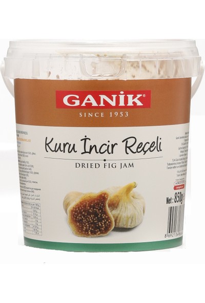 Ganik Kuru İncir Reçeli 850 gr Ganik Kuru İncir Reçeli 850 gr