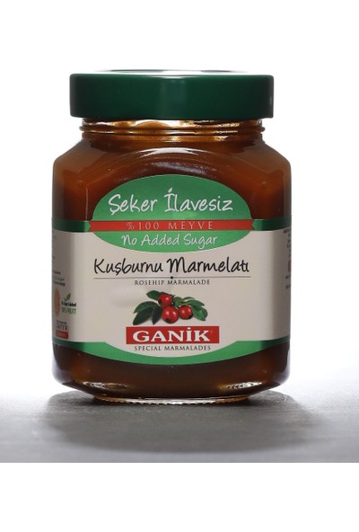 Ganik Şeker İlavesiz Kuşburnu Marmelatı 350 gr Ganik Şeker İlavesiz Kuşburnu Marmelatı 350 gr