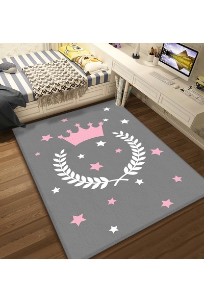 Bebişim BH2090 Taçlı Çocuk Odası Halısı