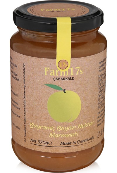 Farm17s Çanakkale Bayramiç Beyazı Nektari Marmeladı 370 gr Farm17s Çanakkale Bayramiç Beyazı Nektari Marmeladı 370 gr