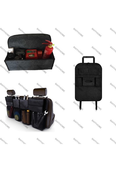 Ankaflex Araç Bagaj Düzenleyici Araba Eşya Çantası Oto Içi Bagaj Organizer Seti