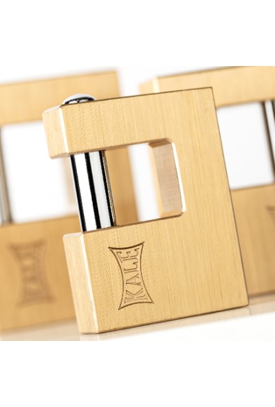 Kale Asma Kilit Yatay 60 mm Sarı