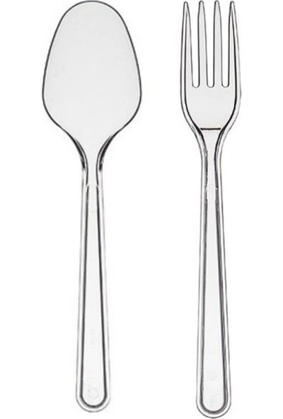 İhtiyaç Limanı Plastik Lüks Kalın Kaşık ve Çatal 50'li Yemek Seti İhtiyaç Limanı Plastik Lüks Kalın Kaşık ve Çatal 50'li Yemek Seti