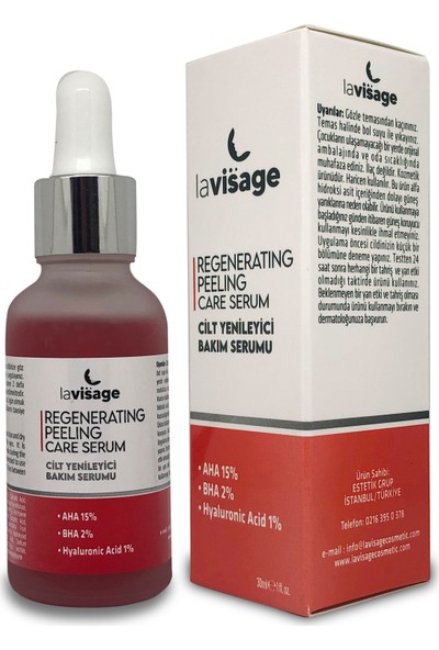 La Visage Cilt Yenileyici & Akne Giderici Kırmızı Yüz Peeling Serum 30 ml La Visage Cilt Yenileyici & Akne Giderici Kırmızı Yüz Peeling Serum 30 ml