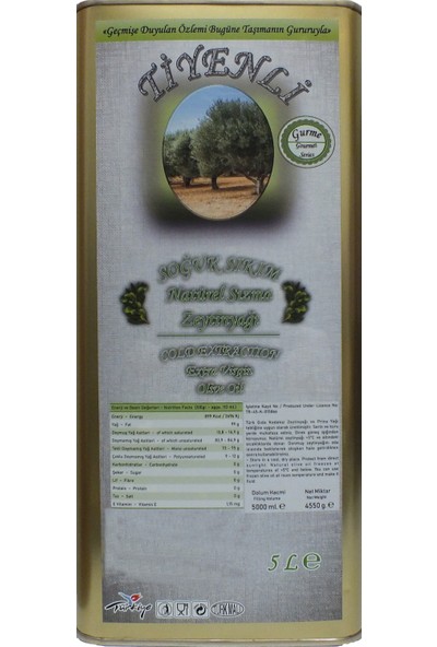 Tiyenli Gurme Zeytinyağı 5 lt