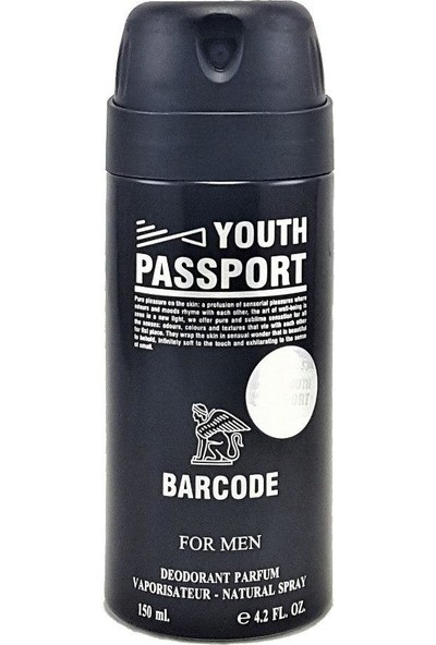 Youth Passport Deo Barcode 150 Ml Youth Passport Deo Barcode 150 Ml