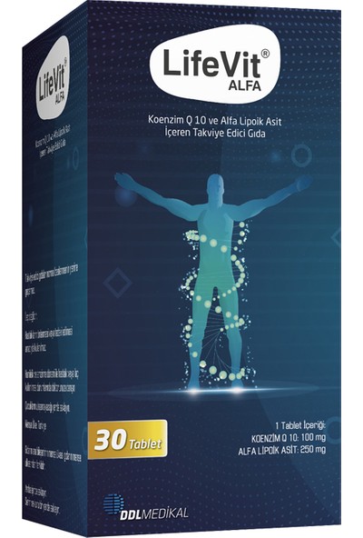 Alfa - Koenzim Q10 Ve Alfa Lipoik Asit 30 Tablet Alfa - Koenzim Q10 Ve Alfa Lipoik Asit 30 Tablet
