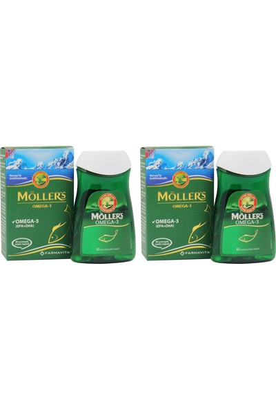 Farmavita Möller's Omega 3 Balık Yağı 60 Kapsül 2'li Paket Farmavita Möller's Omega 3 Balık Yağı 60 Kapsül 2'li Paket