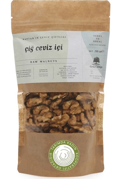 Kaptan'ın Ceviz Çiftliği Tarımda Kadın Yerli Ceviz Içi 200 gr Kaptan'ın Ceviz Çiftliği Tarımda Kadın Yerli Ceviz Içi 200 gr