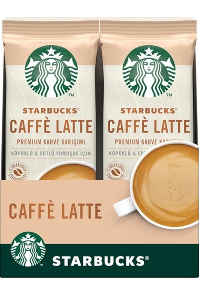 Starbucks Caffe Latte Granül Kahve 10'lu Paket x 14 gr Starbucks Caffe Latte Granül Kahve 10'lu Paket x 14 gr