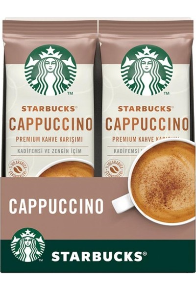 Starbucks Cappuccino Granül Kahve 10'lu Paket x 14 gr Starbucks Cappuccino Granül Kahve 10'lu Paket x 14 gr
