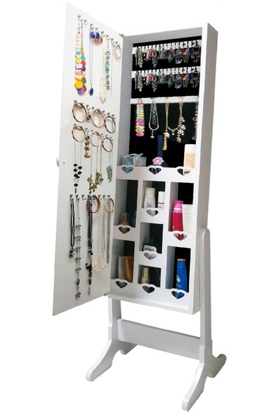 First Mobilya - Trendy - Ayaklı - Takı Dolabı - Beyaz First Mobilya - Trendy - Ayaklı - Takı Dolabı - Beyaz