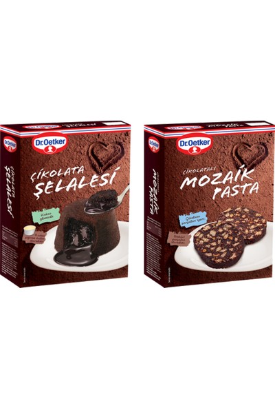 Dr. Oetker Çikolata Şelalesi ve Mozaik Pasta