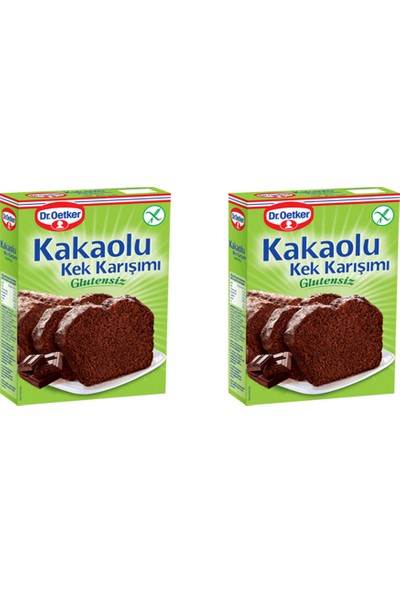 Dr. Oetker Glutensiz Kakaolu Kek Karışımı 2'li Paket