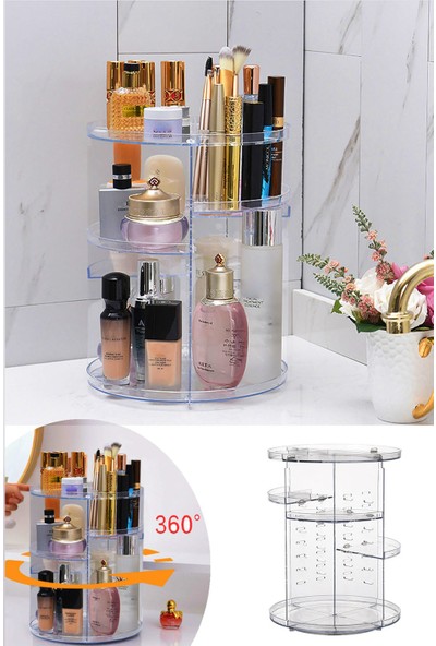 Bekar Evim Makyaj Düzenleyici Organizer 360 Derece Dönebilen Bekar Evim Makyaj Düzenleyici Organizer 360 Derece Dönebilen