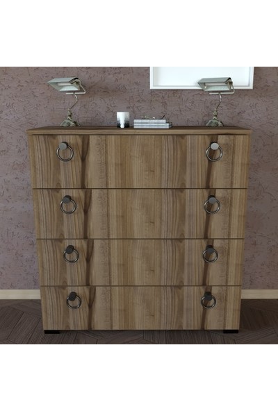 Decomech Mobilya Bex 4 Çekmeceli Şifonyer Çırağan Decomech Mobilya Bex 4 Çekmeceli Şifonyer Çırağan
