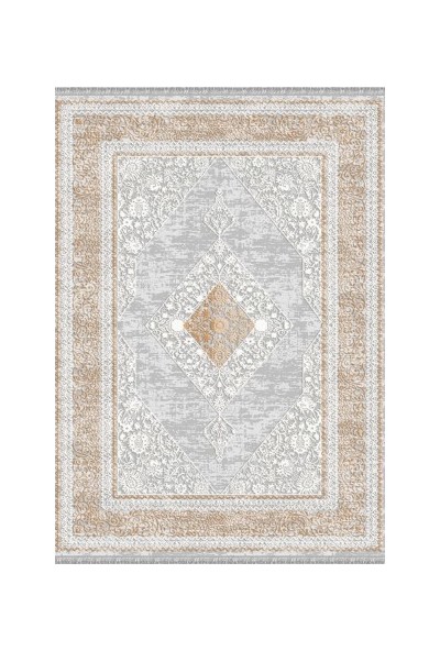 İpek Halı Blossom 13415 Gri Sarı