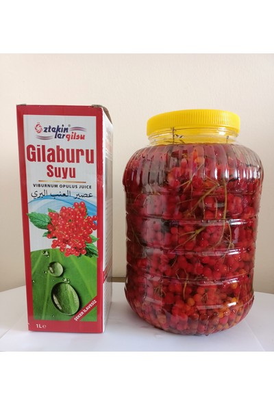 Öztekinler Girabolu (Gilaburu, Girebolu) Meyvesi 5 lt + Öztekinler Gilaburu Suyu 1 lt