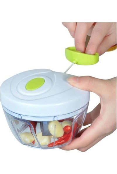 Avdora Ipli Çekmeli Sebze Doğrayıcı 3 Bıçaklı El Blender Avdora Ipli Çekmeli Sebze Doğrayıcı 3 Bıçaklı El Blender