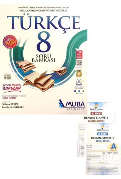 Muba Yayınları 8. Sınıf Türkçe Soru Bankası(Aydın Yayınları Denemeli) Muba Yayınları 8. Sınıf Türkçe Soru Bankası(Aydın Yayınları Denemeli)