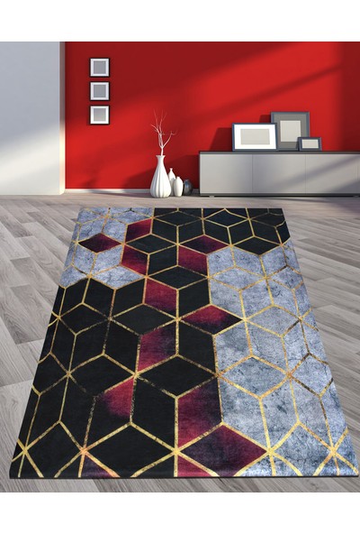 Nur Home Tekstil Nrh 45 Bordo Siyah Baklava Desen Süngerli Kadife Lastikli Halı Örtüsü Nur Home Tekstil Nrh 45 Bordo Siyah Baklava Desen Süngerli Kadife Lastikli Halı Örtüsü