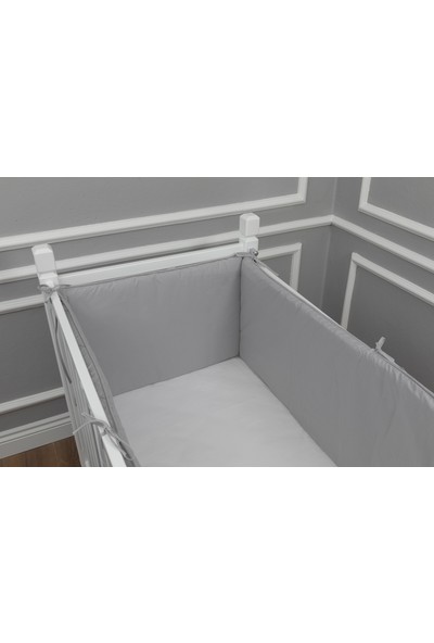 Maya Baby Basic Yan Koruma Seti 4 Parça 70X140 Gri Maya Baby Basic Yan Koruma Seti 4 Parça 70X140 Gri