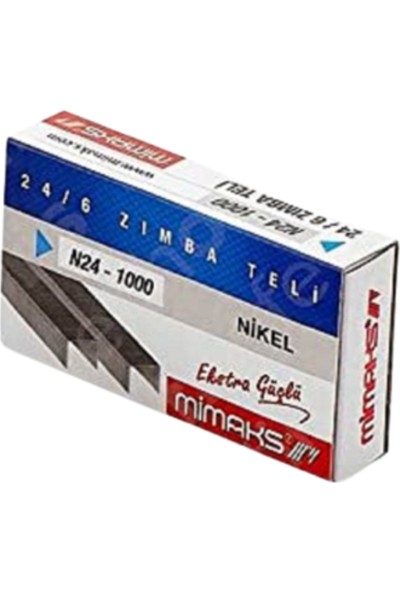 Mimaks 24/6 Zımba Teli Nikel 3'lü Mimaks 24/6 Zımba Teli Nikel 3'lü