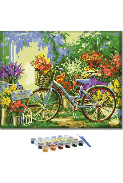 Doruk Baskı Bisiklet Sayılarla Boyama Seti