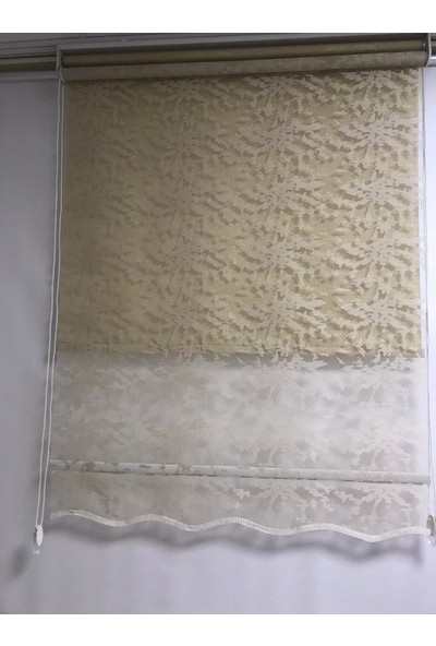 Moda Perde Çift Mekanizmalı Tül Stor Perde--