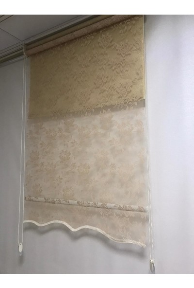 Moda Perde Çift Mekanizmalı Tül Stor Perde--